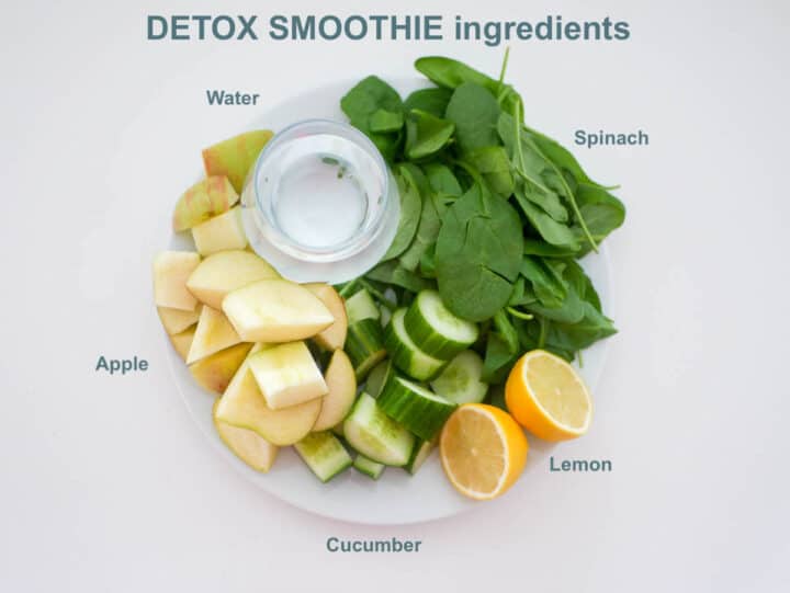 Detox Apple Spinach Smoothie with Lemon - Creative Nourish