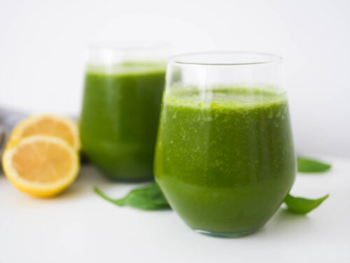 Detox Apple Spinach Smoothie with Lemon - Creative Nourish