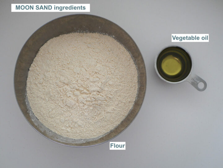 Taste-safe DIY Moon Sand Recipe (2 ingredients)
